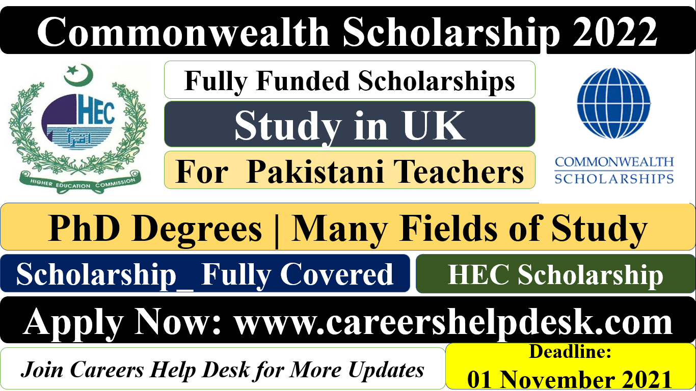 Commonwealth Scholarship for Teaching Faculty (Fully Funded) | HEC Scholarships