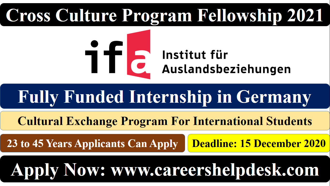 ifa Cross-Culture Fellowship Program 2021 (Fully Funded)