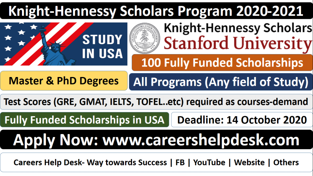 100 Knight-Hennessy Scholars Programs (Fully Funded) | Study in USA