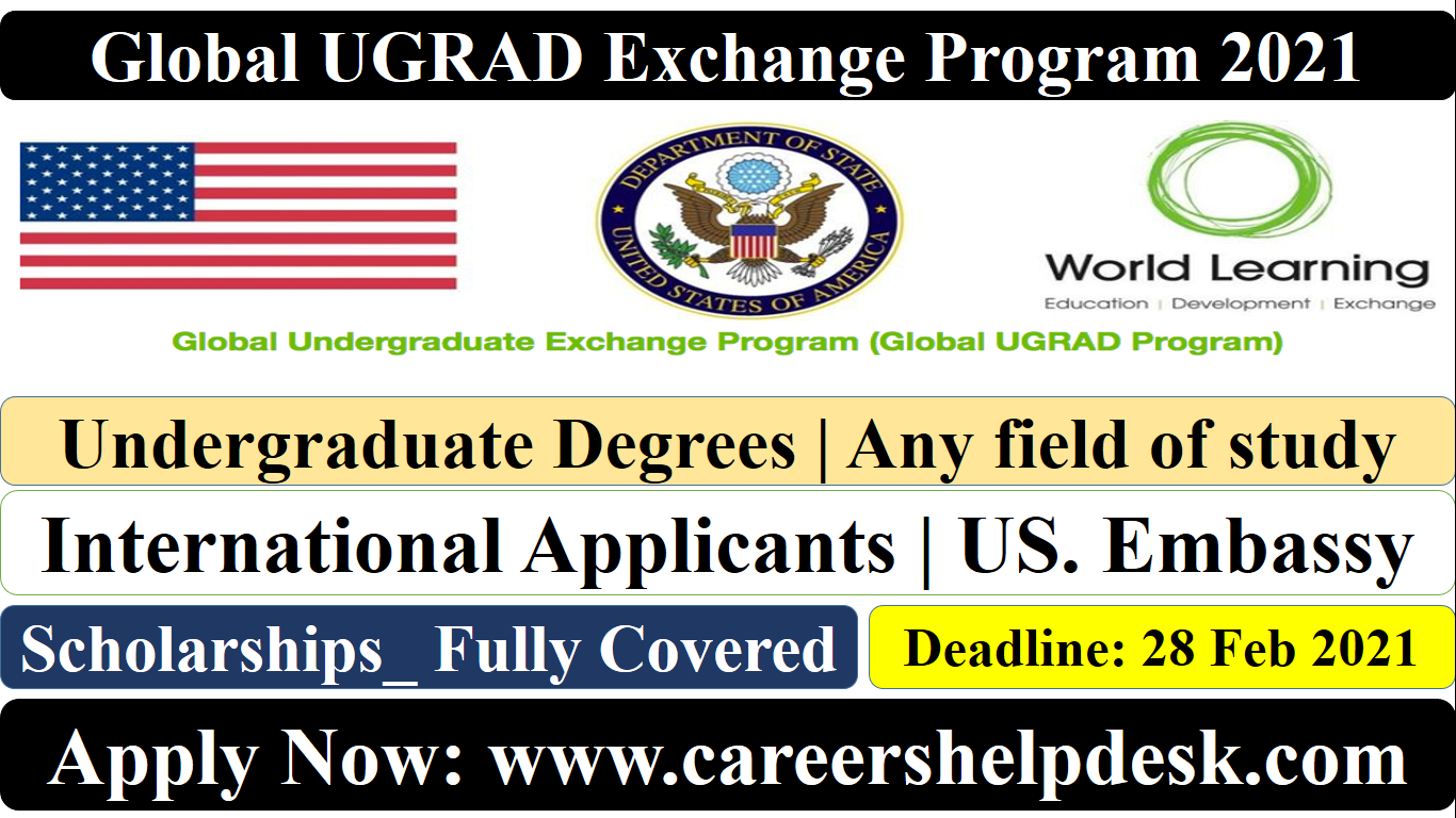 Global Undergraduate Exchange Program (Global UGRAD) in US 2021-Fully ...
