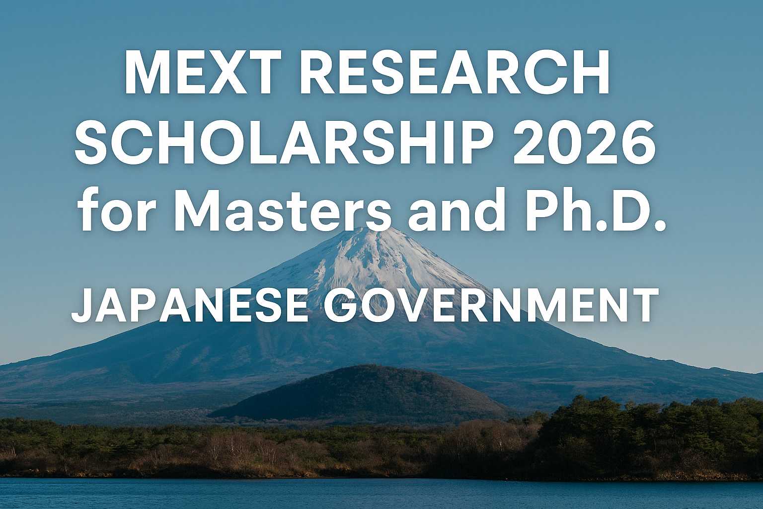 MEXT Research Scholarship 2026 | Fully Funded Scholarship for Pakistani ...