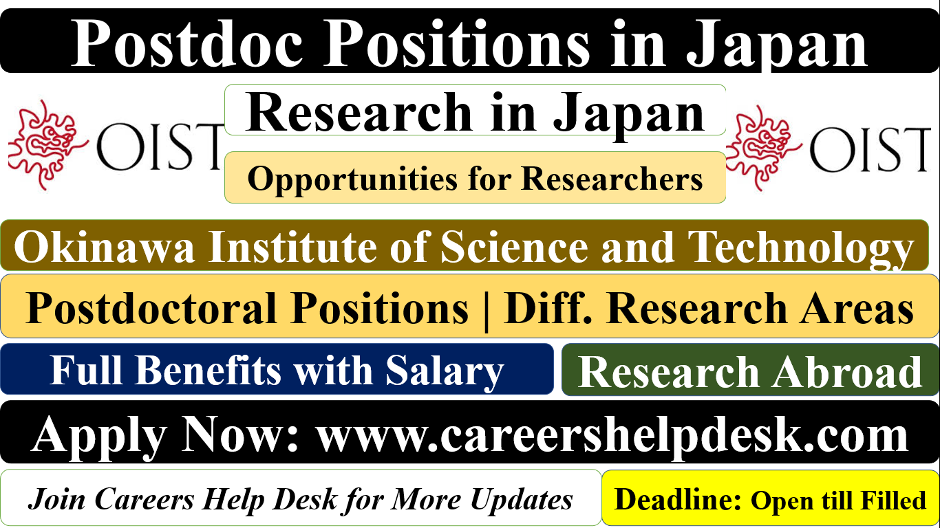 Postdoc Positions at OIST in Japan