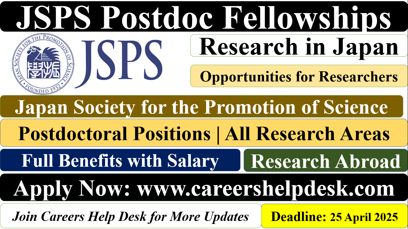 JSPS Fellowships 2025: Postdoctoral Fellowships for Research in Japan