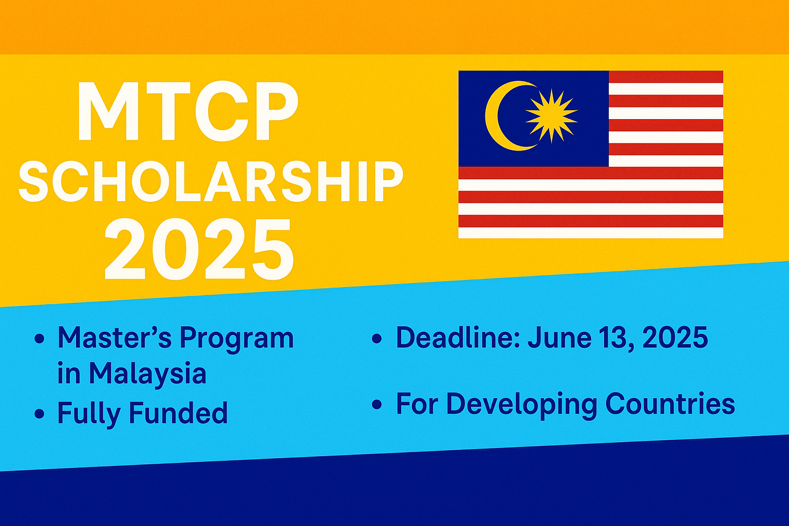 MTCP Scholarship 2025 | Fully Funded Master’s Scholarships in Malaysia