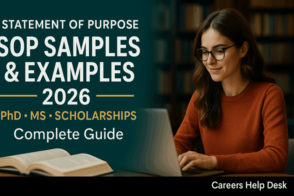 SOP examples Archives - Careers Help Desk