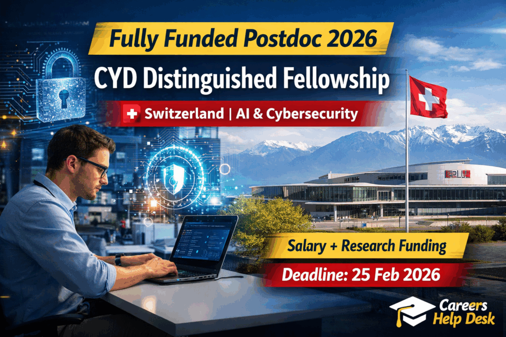 CYD Distinguished Postdoctoral Fellowships 2026 in Switzerland ...