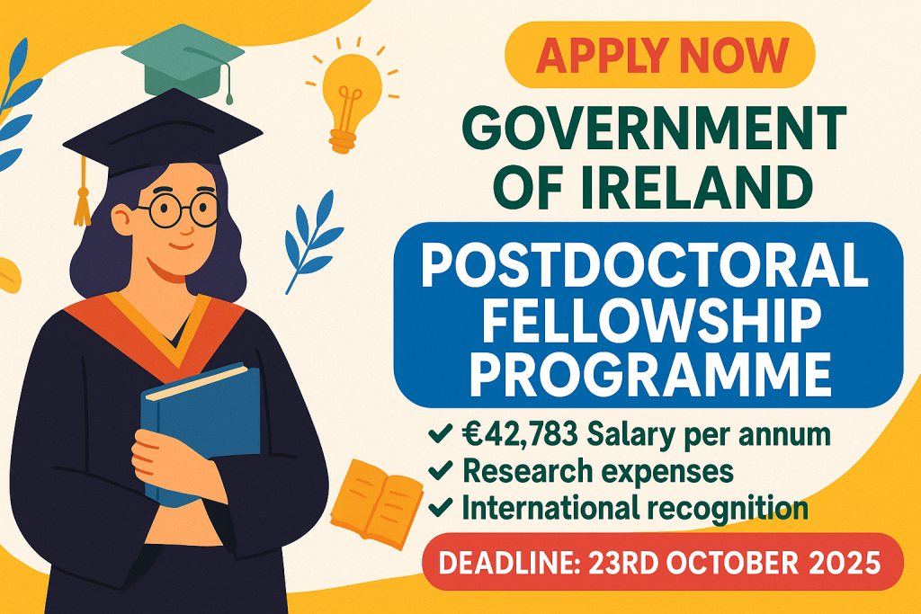 Government of Ireland Postdoctoral Fellowship 2026 | Fully Funded ...