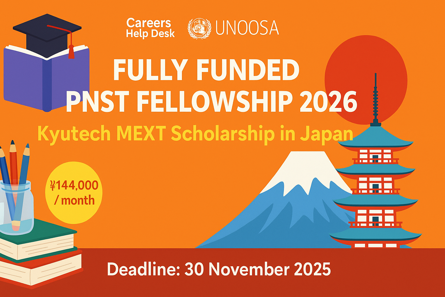 Fully Funded PNST Fellowship 2026 | Kyutech MEXT Scholarship in Japan